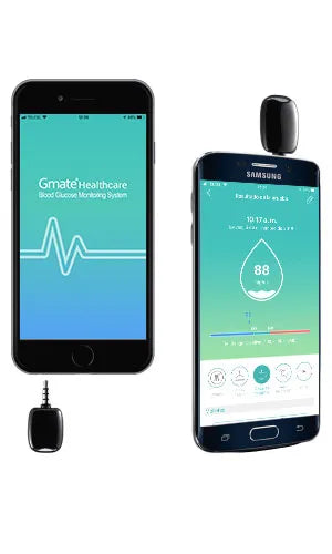 Glucometro Gmate Smart, Para Uso En Smartphone con entrada de AURICULA ...